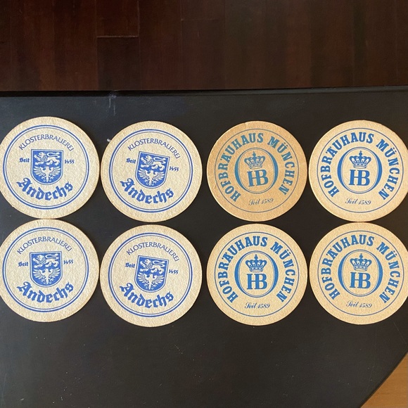 Source Unknown | Other | Vintage German Coasters 8 Early 200s | Poshmark